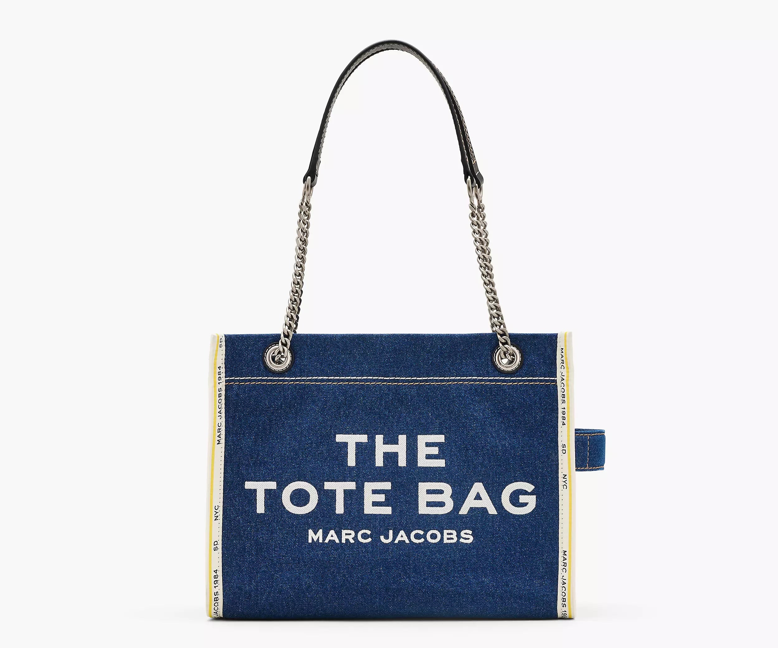 The Denim Chain Medium Tote Bag Julian Gold
