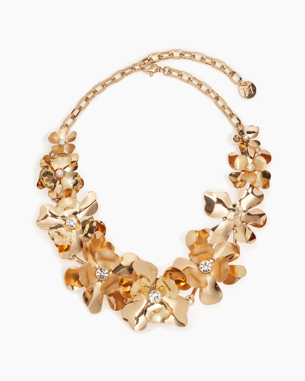 METAL FLOWER NECKLACE – Julian Gold