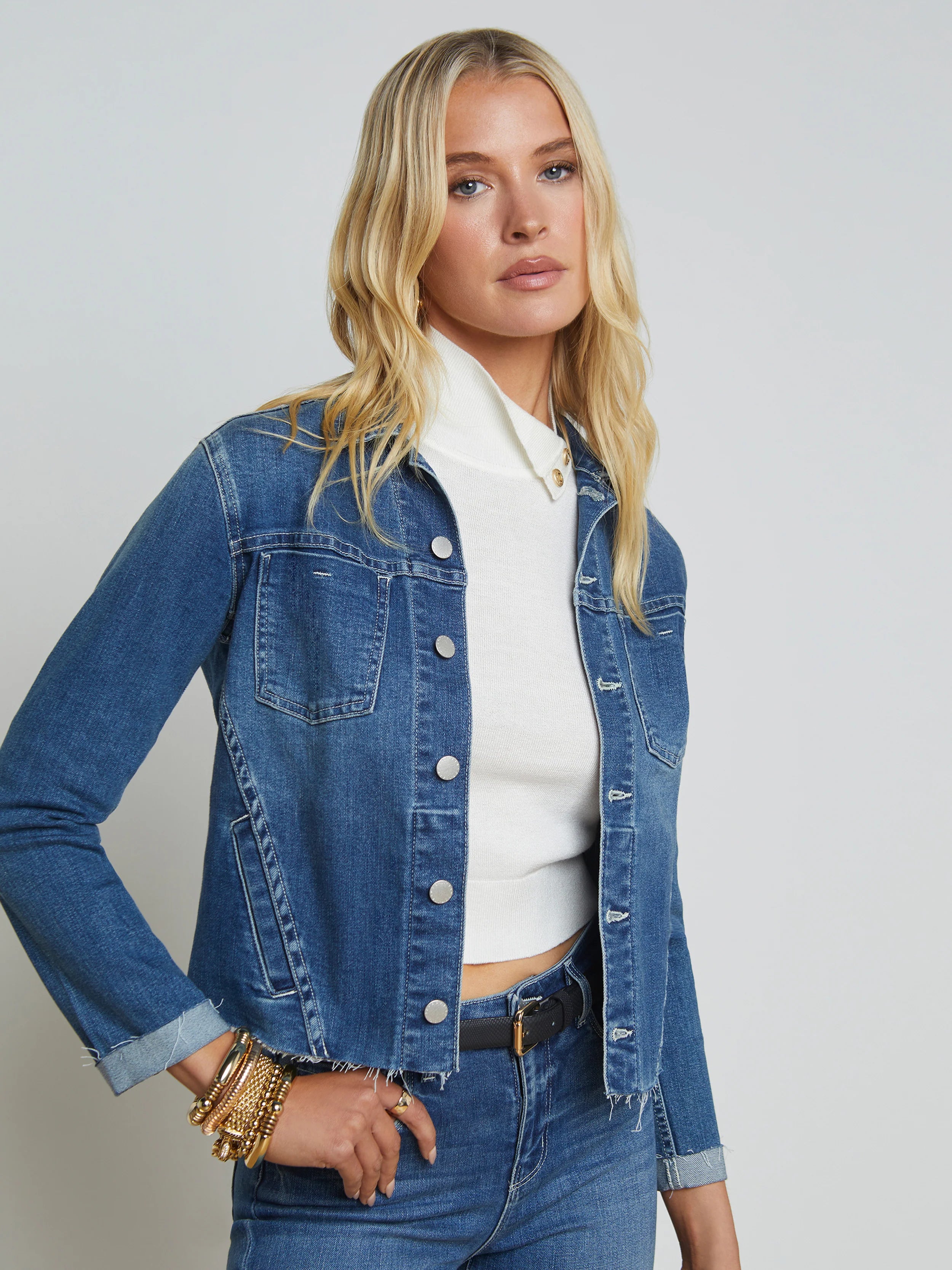 JANELLE DENIM JACKET – Julian Gold