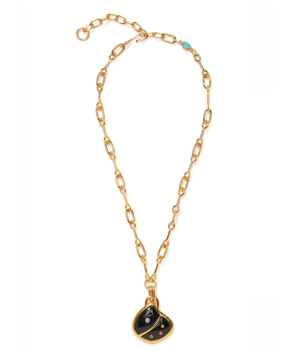 AGATE SHELL PENDANT NECKLACE – Julian Gold