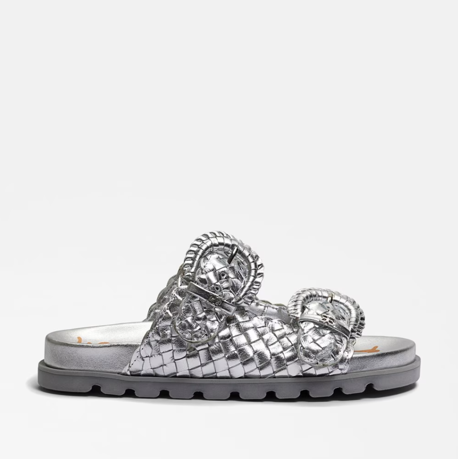TIFFANIE SLIDE FOOTBED SANDAL – Julian Gold