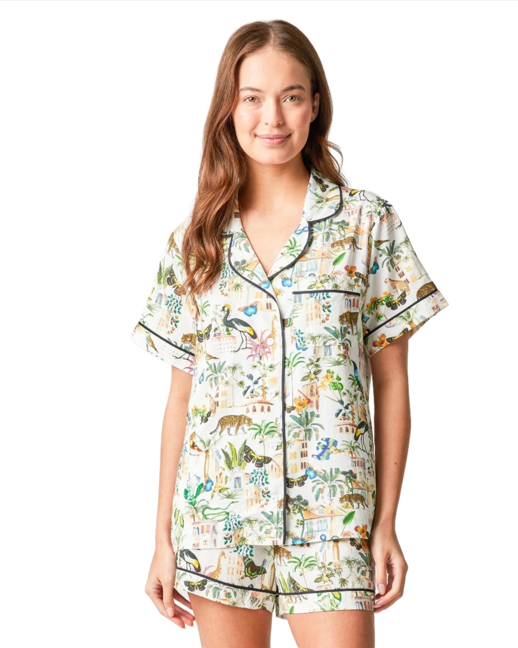 ANIMAL KINGDOM PJ SHORTS SET – Julian Gold